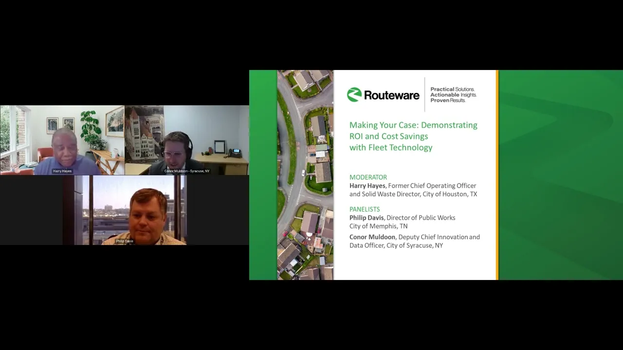 Government Fleet ROI Webinar - Routeware with Houston, Syracuse & Memphis