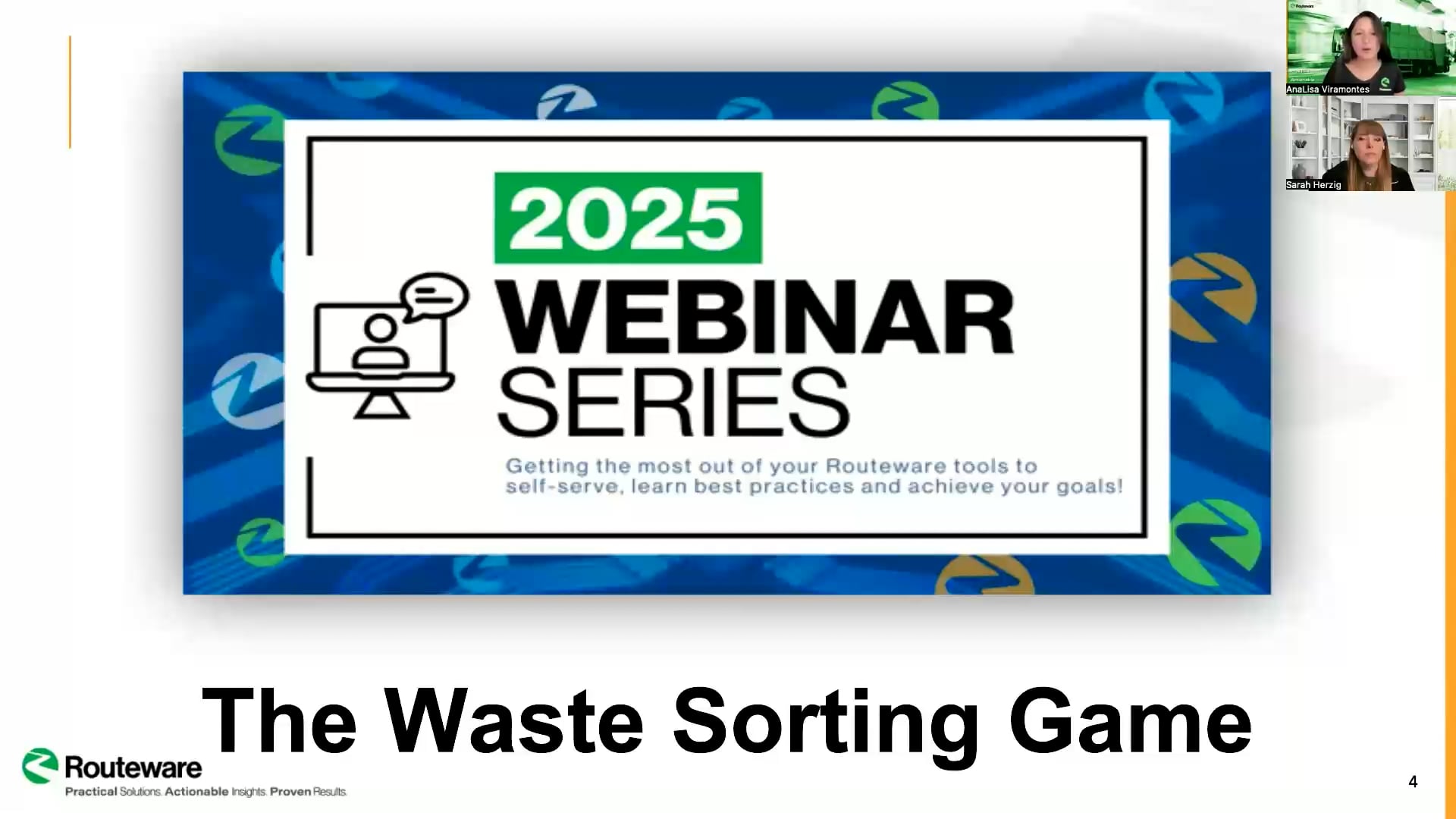 The Waste Sorting Game Webinar